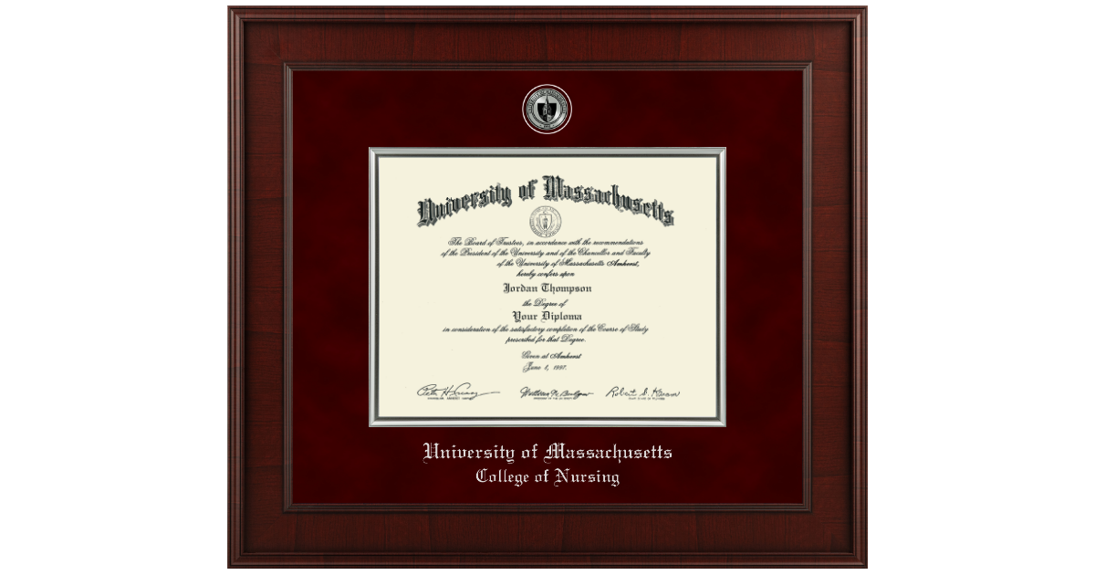 UMass College of Nursing Diploma Frames | Church Hill Classics