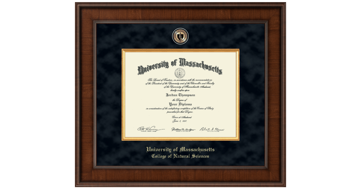 UMass College of Natural Sciences Diploma Frames