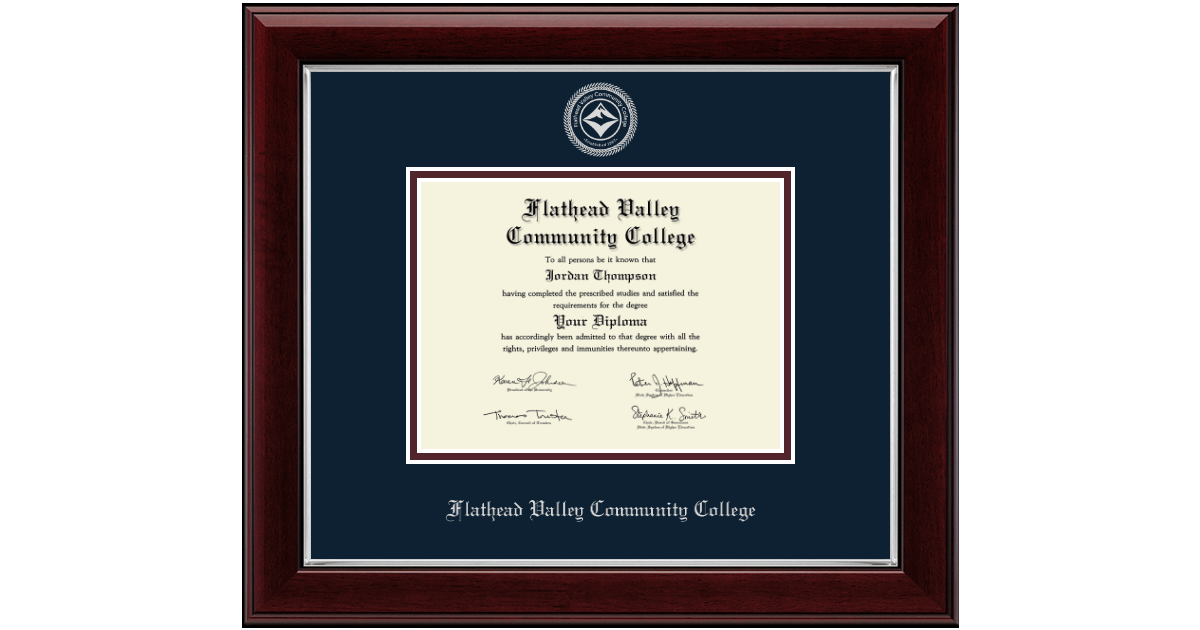 Silver Embossed Diploma Frame in Gallery Silver Flathead Valley ...