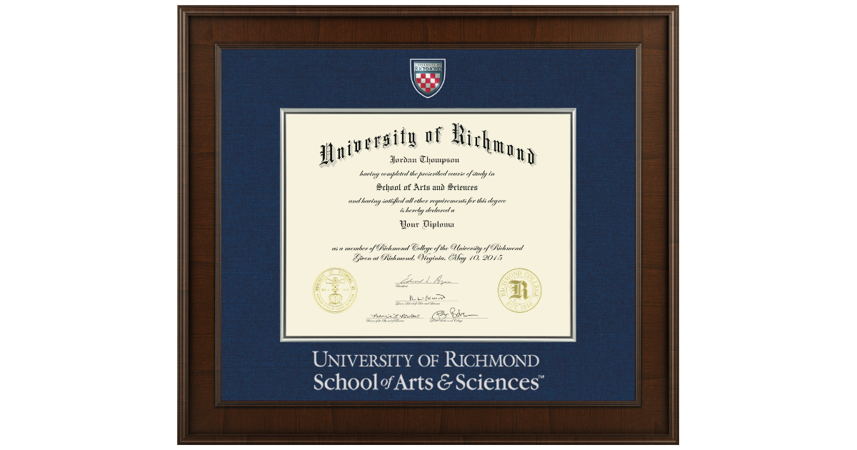 UR School of Arts & Sciences Diploma Frames | Church Hill Classics
