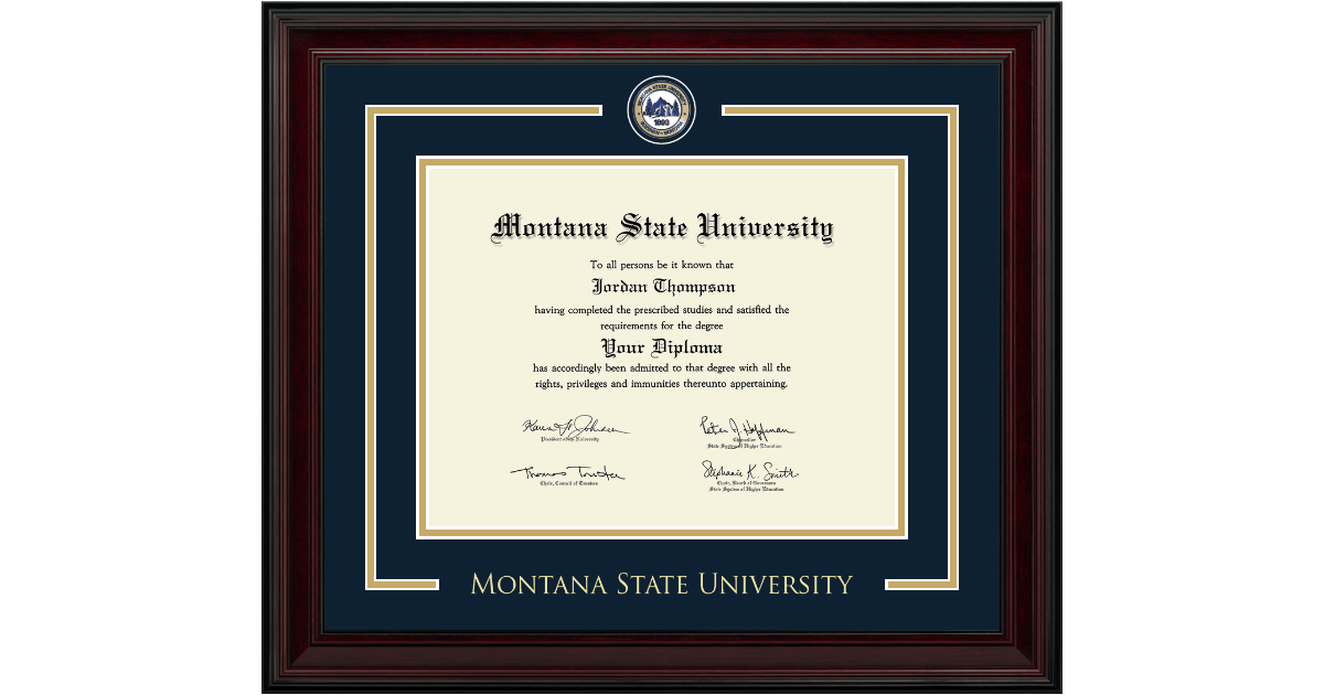Showcase Diploma Frame in Encore Montana State University Bozeman ...