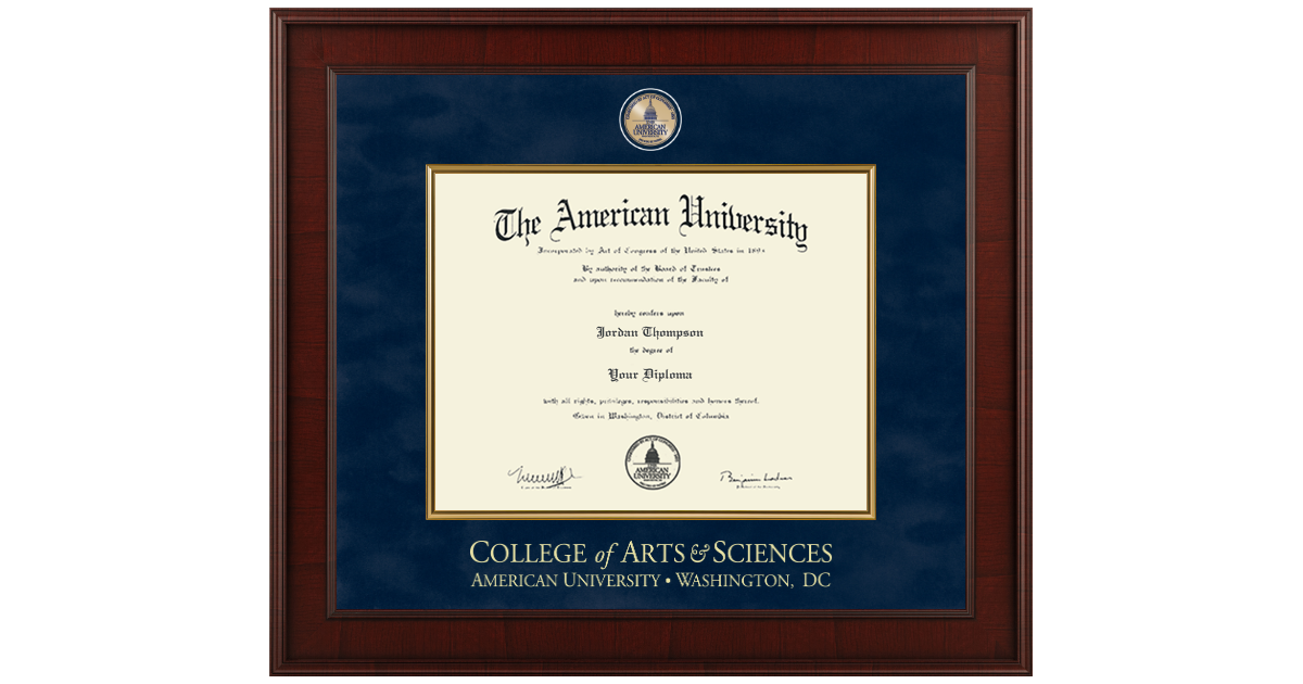 Presidential Masterpiece Diploma Frame in Jefferson American University ...