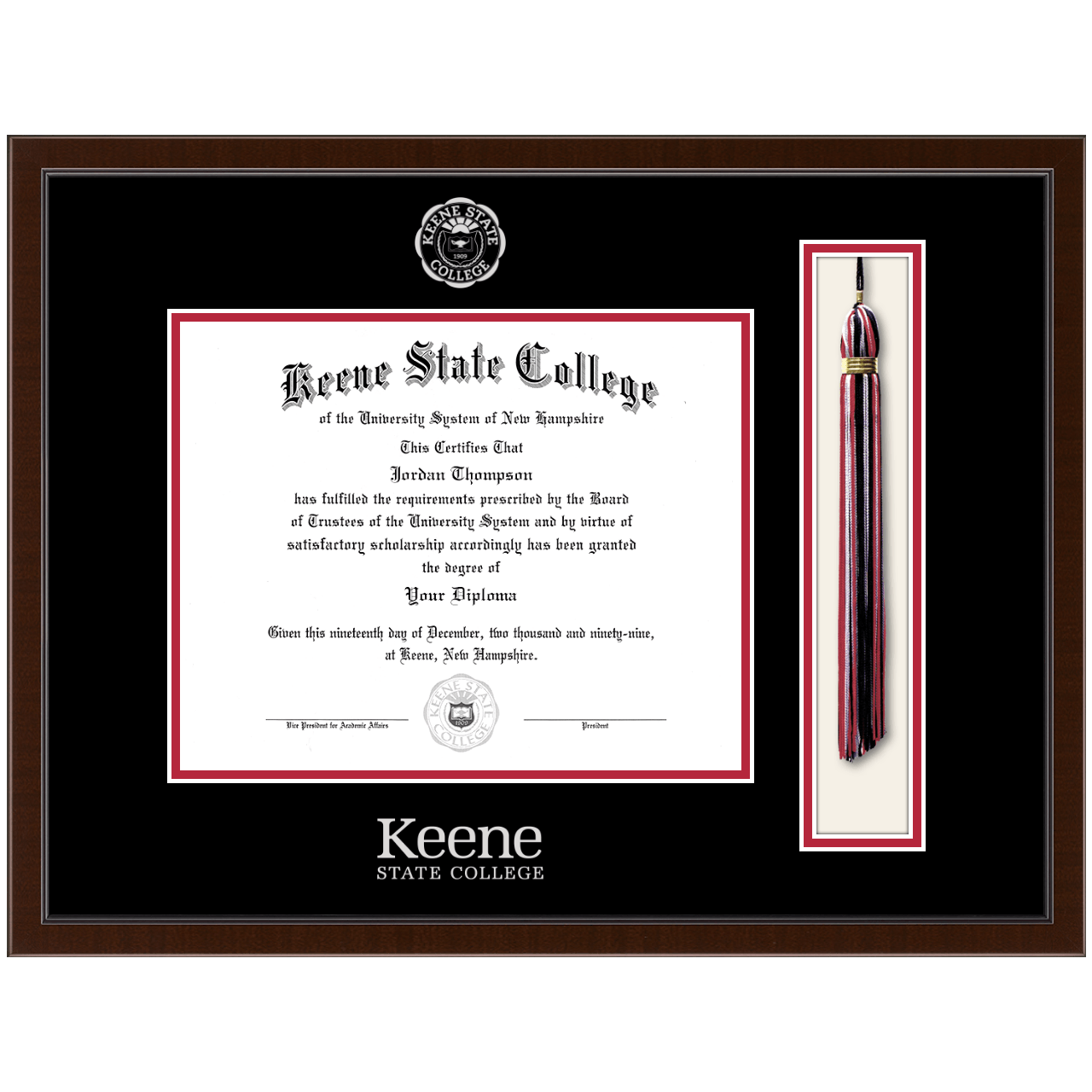 Tassel & Cord Diploma Frame in Delta Keene State College - Item #425446 ... Tassel & Cord Diploma Frame in Delta Keene State College - Item #425446 ...