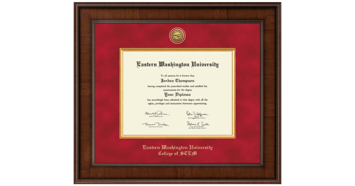 EWU College of STEM Diploma Frames | Church Hill Classics