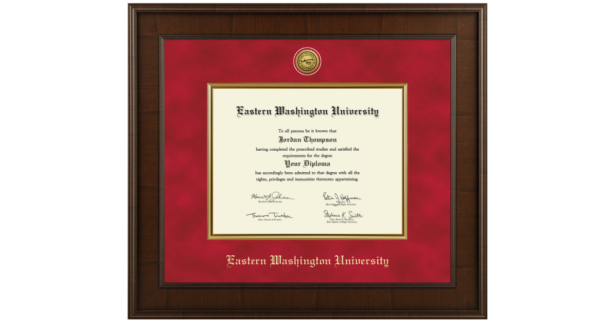 Eastern Washington University Diploma Frame | Church Hill Classics