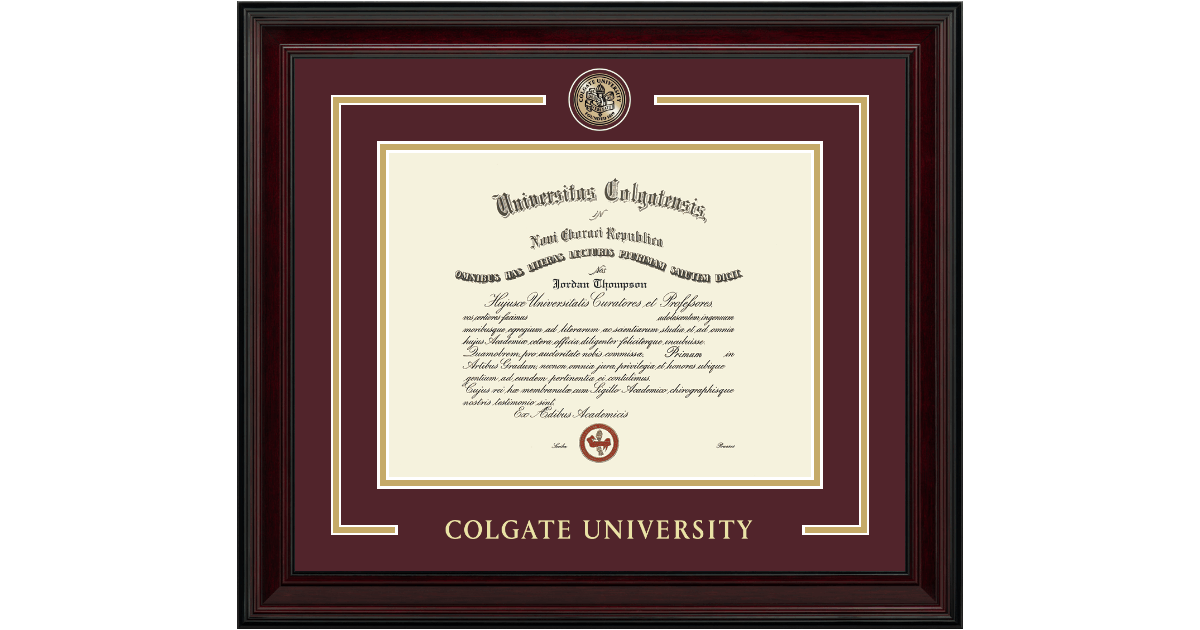 Showcase Diploma Frame in Encore Colgate University - Item #427813 from ...