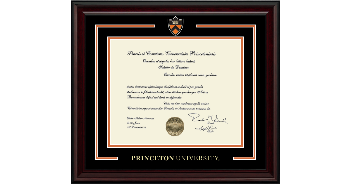 Showcase Diploma Frame in Encore Princeton University - Item #427906 ...