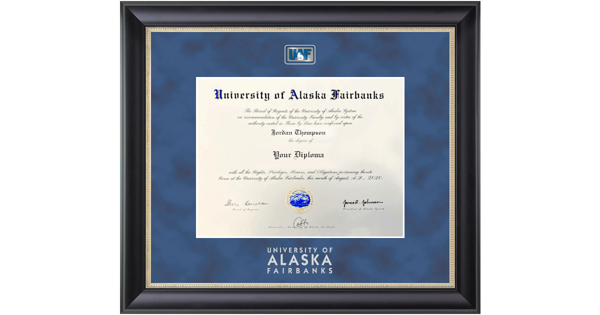 Regal Diploma Frame in Noir University of Alaska Fairbanks - Item ...