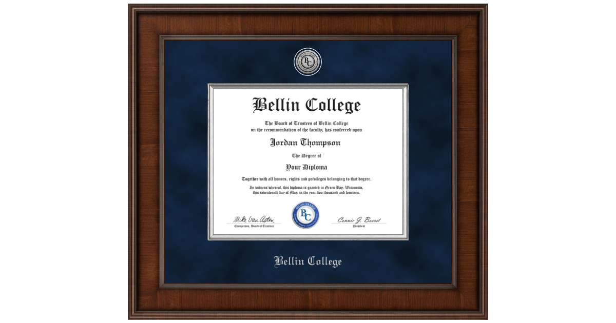 Bellin College - Diploma Frames - Church Hill Classics
