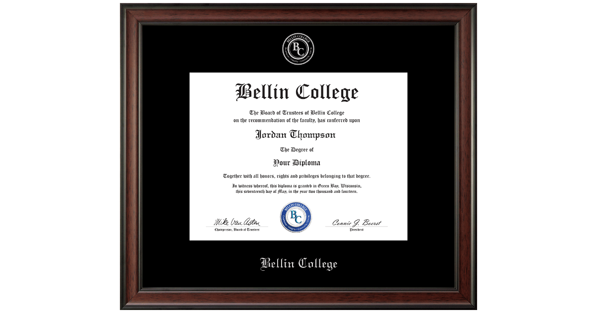 Silver Embossed Diploma Frame in Studio Bellin College - Item #430977 ...