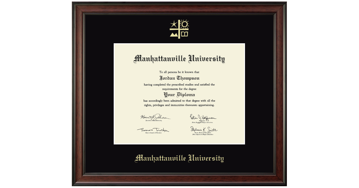 Gold Embossed Diploma Frame in Studio Manhattanville - Item #433385