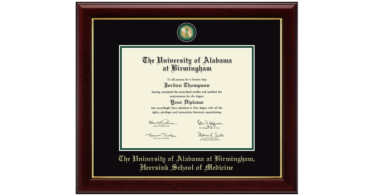 Masterpiece Medallion Certificate Frame in Gallery The University of ...