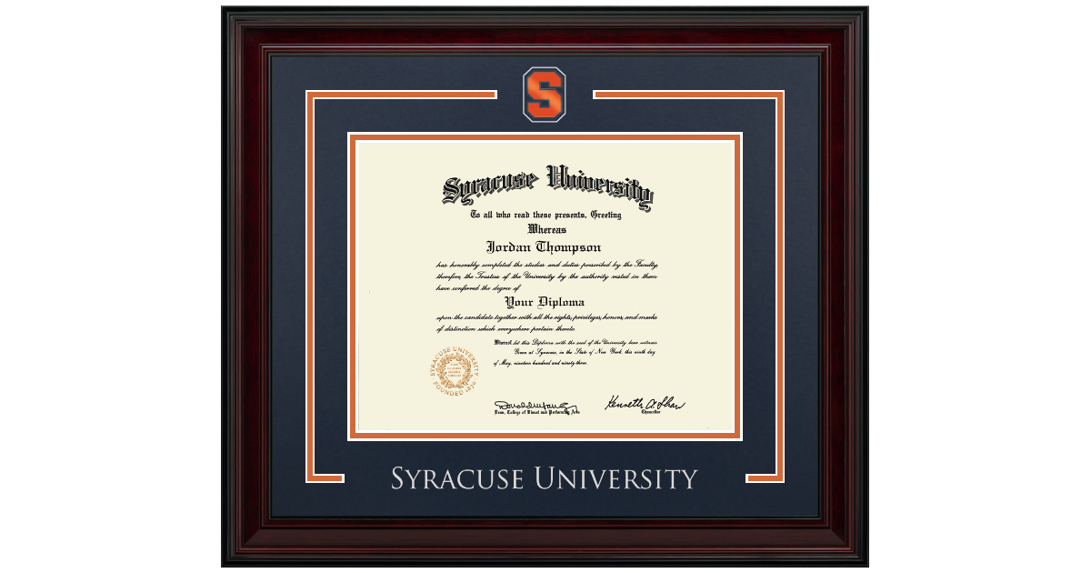 Spirit Medallion Diploma Frame in Encore Syracuse University - Item #436357 from Syracuse ...