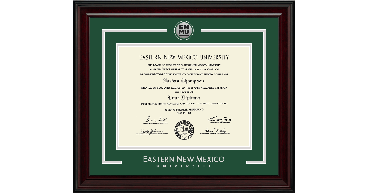 Eastern New Mexico University Diploma Frame | Church Hill Classics