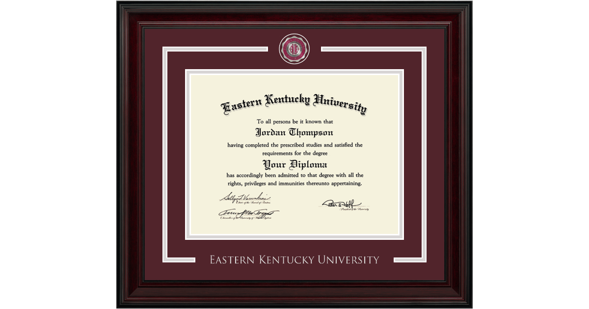 Showcase Diploma Frame in Encore Eastern Kentucky University - Item ...