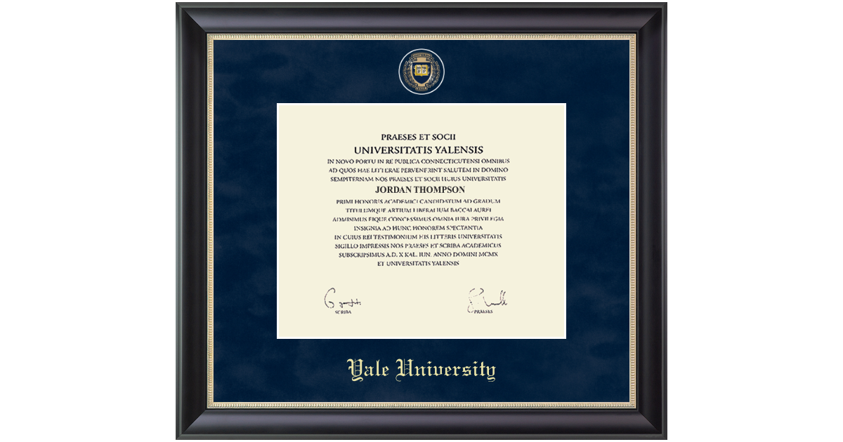 Yale University Diploma