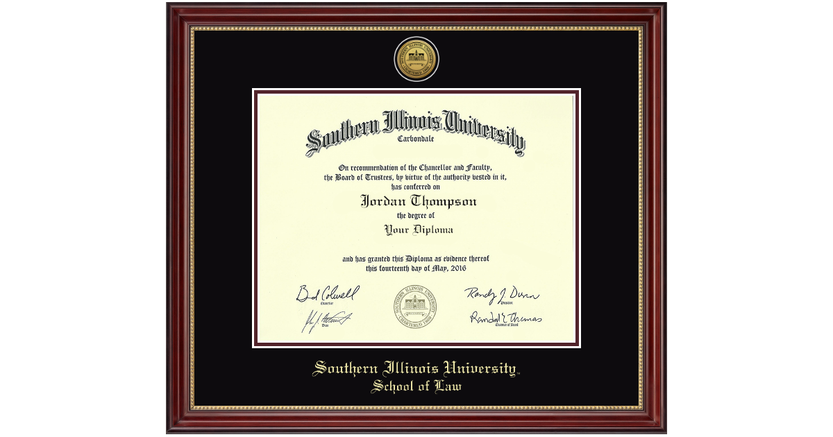 Gold Engraved Medallion Diploma Frame in Kensington Gold Southern ...