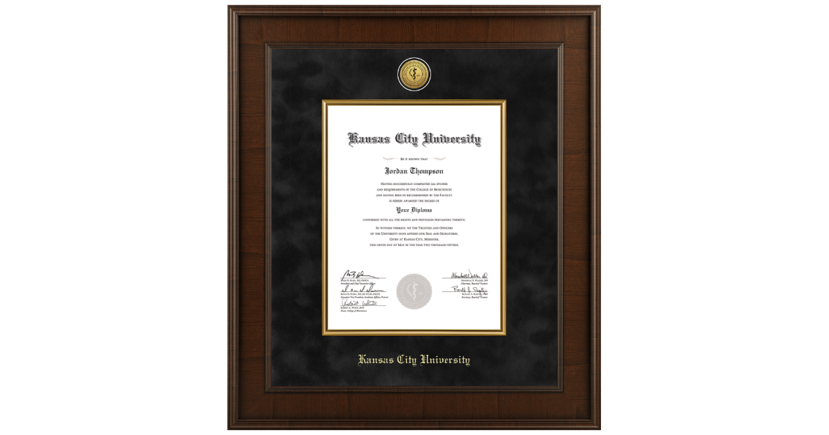 Presidential Gold Engraved Diploma Frame in Madison Kansas City ...
