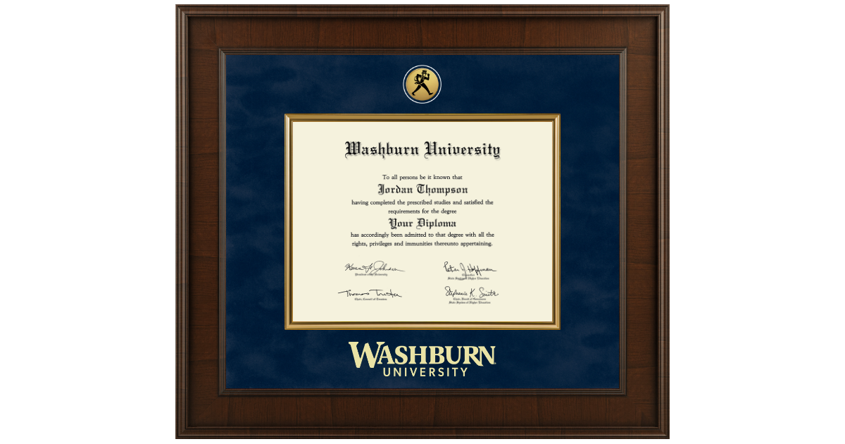 Washburn University Diploma Frame | Church Hill Classics