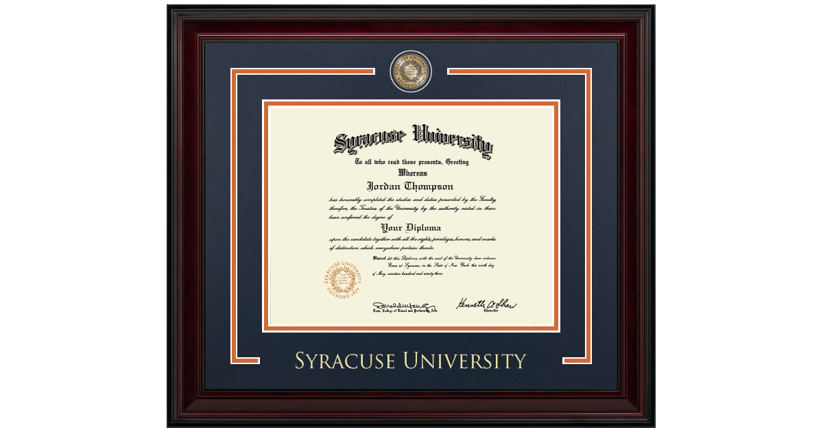 Showcase Diploma Frame in Encore Syracuse University - Item #445207 ...