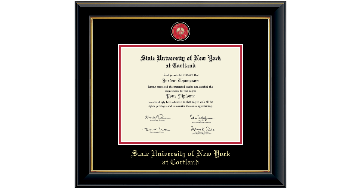 Masterpiece Medallion Diploma Frame in Onyx Gold State University of ...