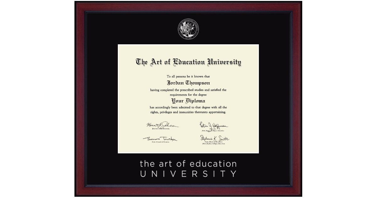 Silver Embossed Achievement Edition Diploma Frame in Academy The Art of ...