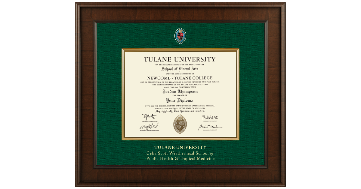 Presidential Seal Masterpiece Diploma Frame in Madison Tulane ...