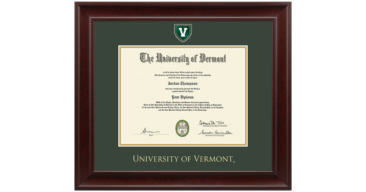Masterpiece Medallion Diploma Frame in Rainier The University of ...