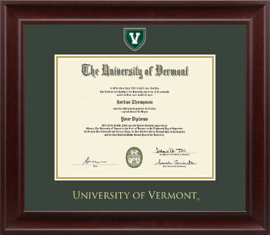 The University of Vermont Diploma Frame | Church Hill Classics