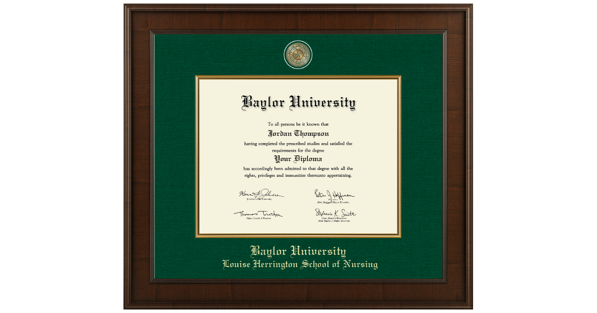 Presidential Masterpiece Diploma Frame in Madison Baylor University - Item #450748-BSN from ...