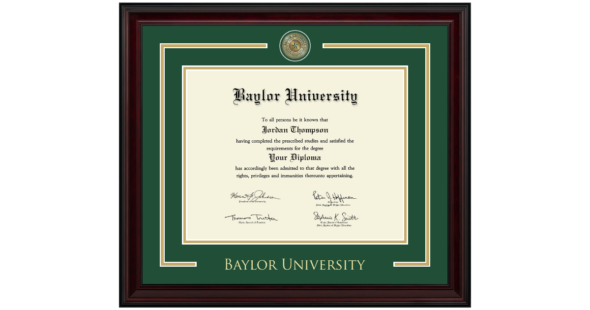 Showcase Diploma Frame in Encore Baylor University - Item #450751 from Baylor University Bookstore