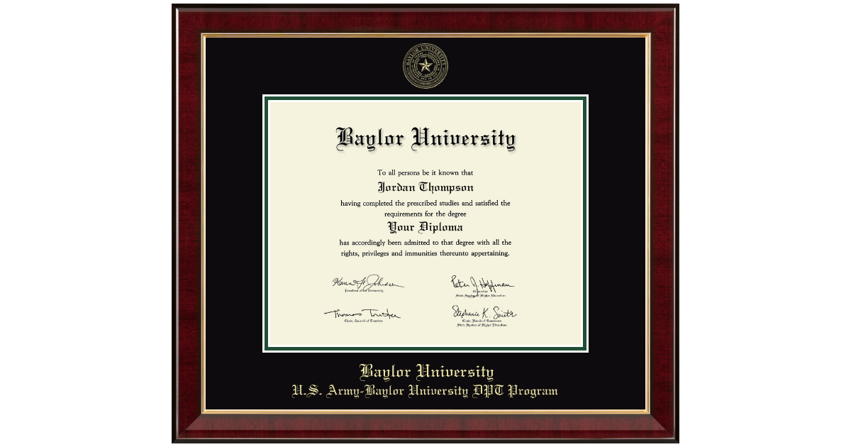 Gold Embossed Diploma Frame in Murano Baylor University - Item #450753-BDP from Baylor ...