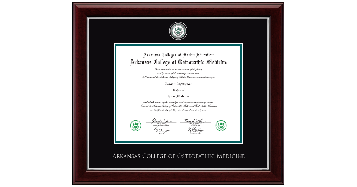 Osteopathic Medicine- Masterpiece Diploma Frame in Gallery Silver ...