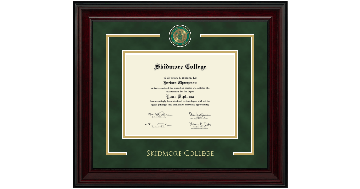 Showcase Diploma Frame in Encore Skidmore College - Item #452208 from ...
