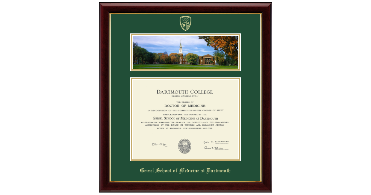Campus Scene Edition Diploma Frame in Gallery Dartmouth College - Item ...