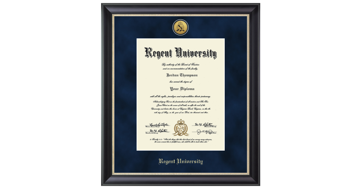 Regal Diploma Frame in Noir Regent University - Item #452282 from ...