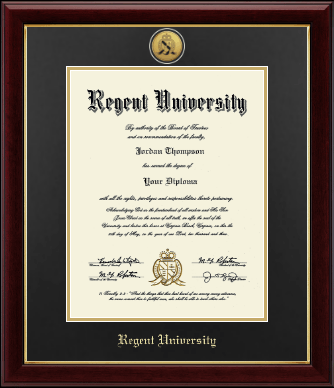 Regent University Diploma Frame | Church Hill Classics