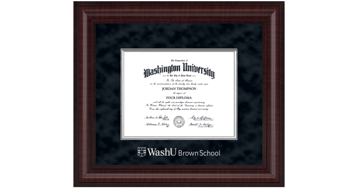 Presidential Diploma Frame in Premier Washington University in St ...