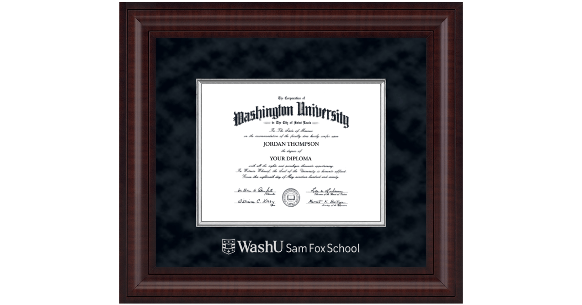 Presidential Diploma Frame in Premier Washington University in St ...