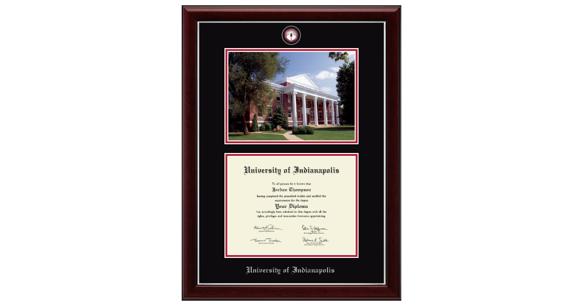 Campus Scene Masterpiece Diploma Frame in Gallery Silver University of ...