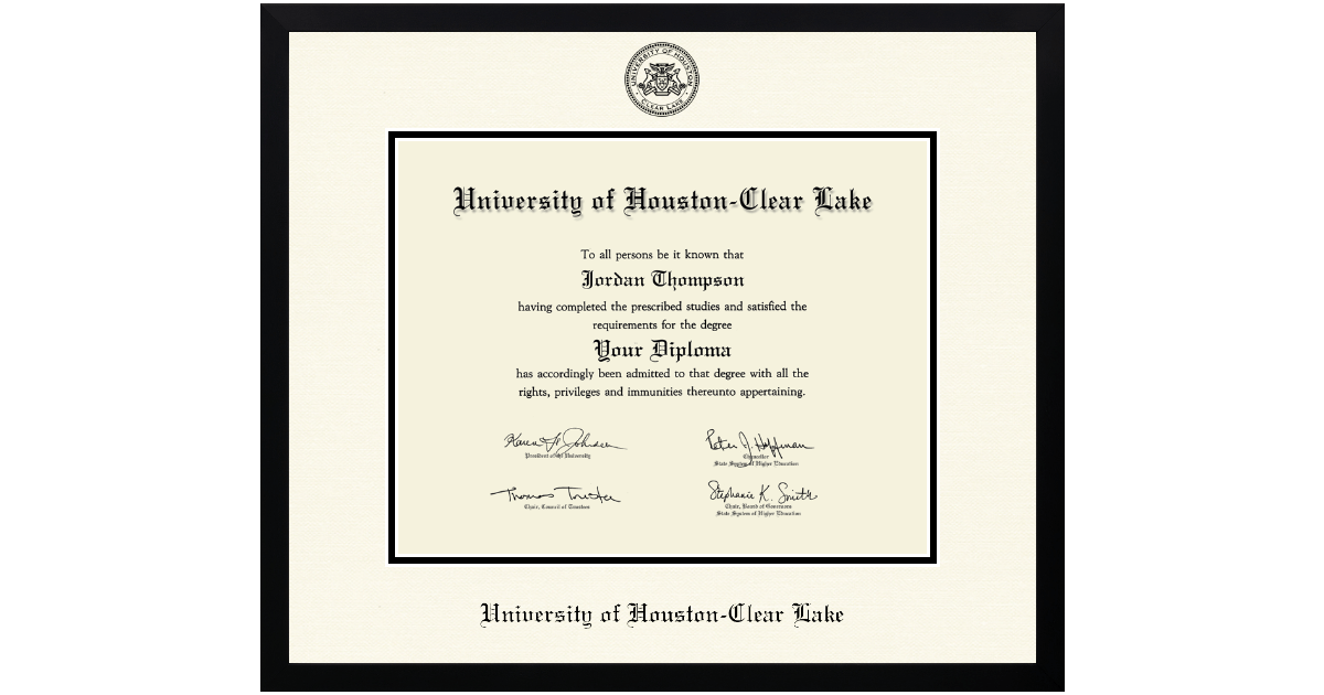 University of Houston-Clear Lake Diploma Frame | Church Hill Classics