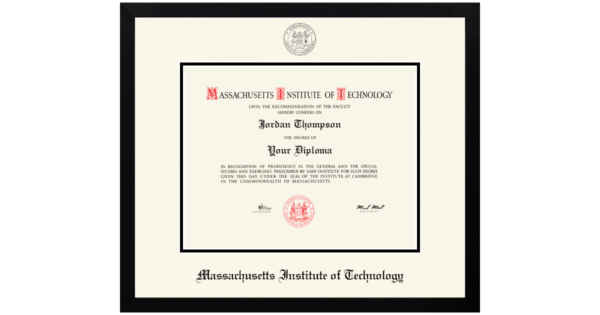 mit diploma template