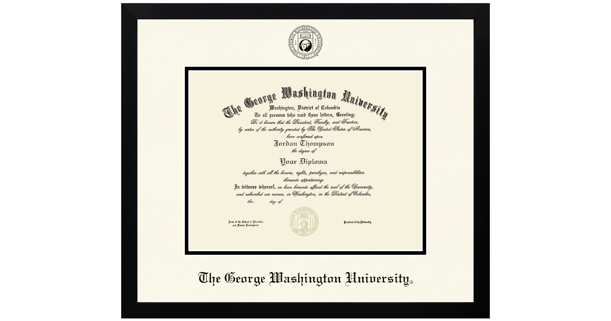 Icon Diploma Frame in Gotham - Item #459585 from The George Washington ...