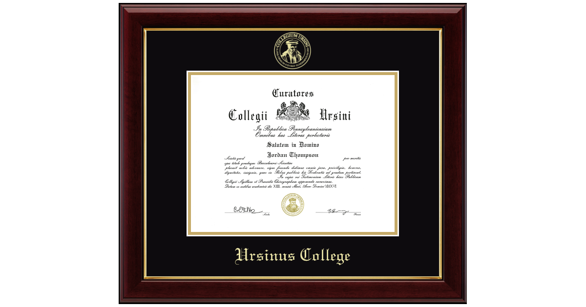 Gold Embossed Diploma Frame in Gallery Ursinus College - Item #460084