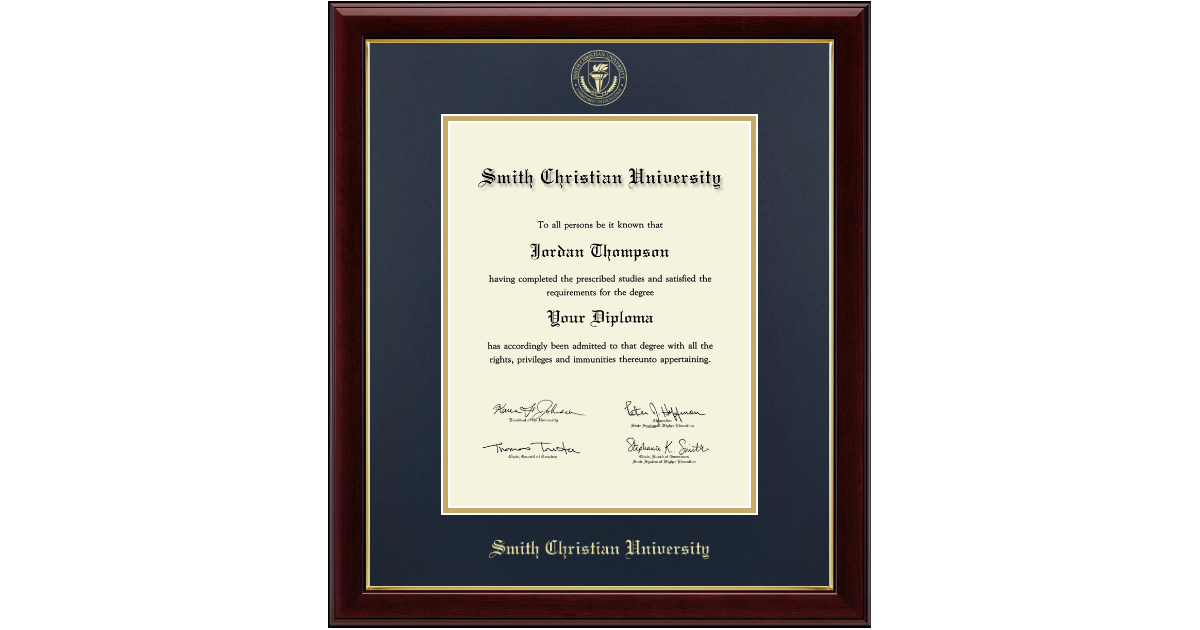 SCU - Diploma Frames - Church Hill Classics