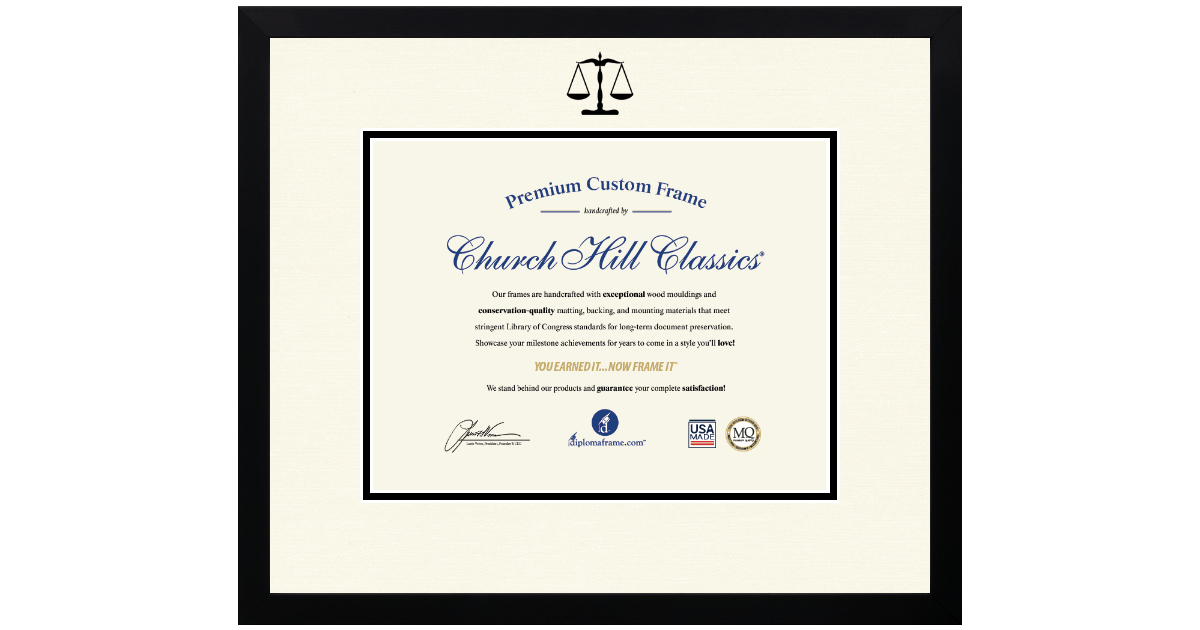 Law School Diploma Frame in Gotham Legal Certificate Frames and Gifts ...