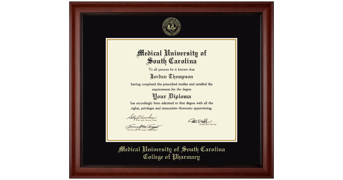 Gold Embossed Diploma Frame in Cambridge Medical University of South ...