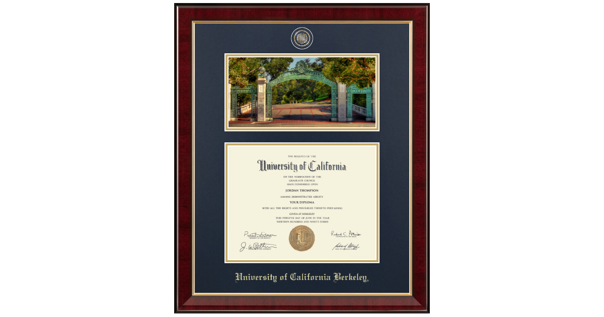 Campus Scene Masterpiece Diploma Frame in Murano University of ...